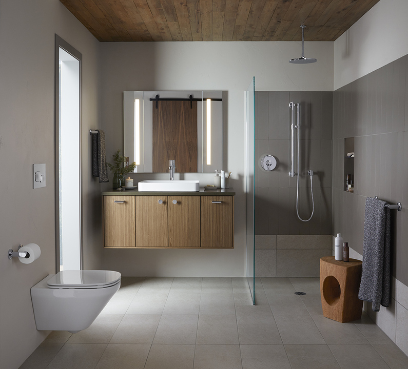 KOHLER_bathroom_featuring_ModernLife_toilet_ft_SlimSeat | the living ...